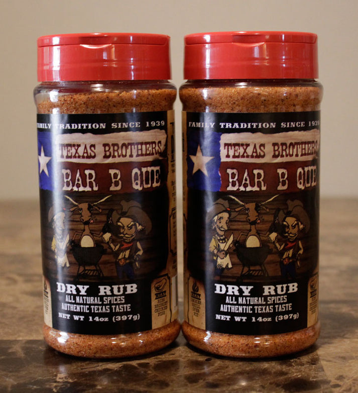 Barbecue Seasoning - 2 Pack 14 oz Dry Rub Spice Bottle - Texas Brothers ...
